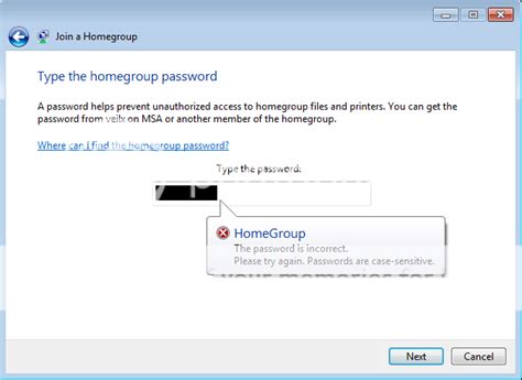 Homegroup Issues Password Incorrect Microsoft Windows Neowin