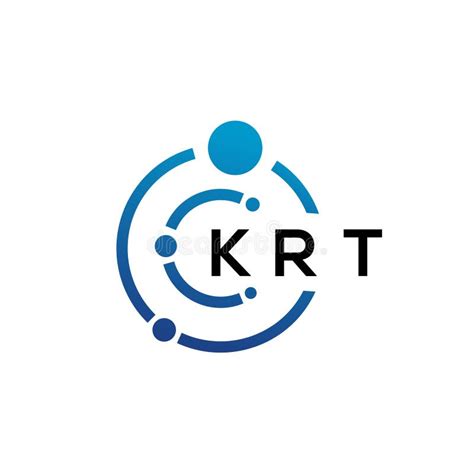 Krt Letter Technology Logo Design On White Background Krt Creative Initials Letter It Logo