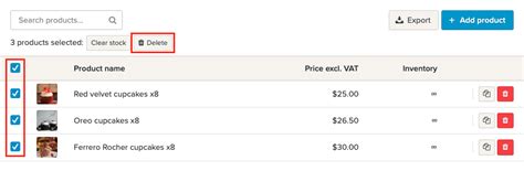 Delete Products Help Center