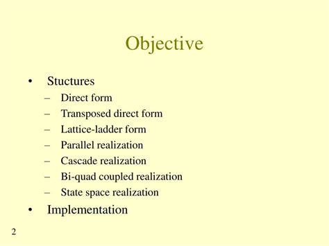 Ppt Iir Filter Structures Powerpoint Presentation Free Download Id