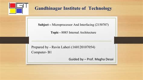 8085 Microprocessor Architecture Mpimai Ppt