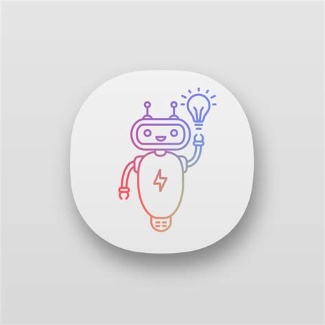 New Idea Chatbot App Icon Ui Ux User Interface Talkbot With Lightbulb