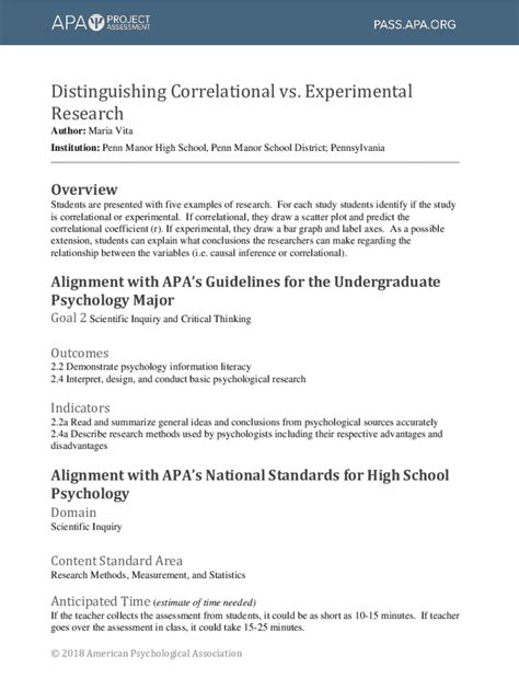 Fillable Online Distinguishing Correlational Vs Experimental Research Fax Email Print Pdffiller