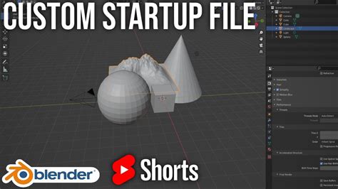 Blender Quick Tips Custom Default Scene Youtube