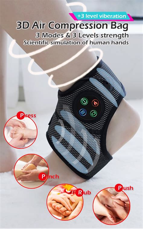 Bioskin Smart Ankle Brace Foot Compression Massager Multifunctional Electric Ankle Heating Brace