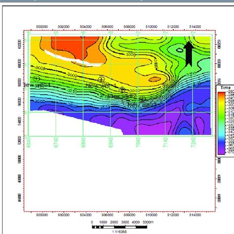 Time Structural Map Of Top Of Sand X Download Scientific Diagram