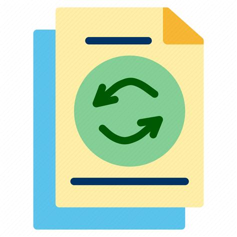 Backup File Synchronisation Sync Document Icon Download On Iconfinder