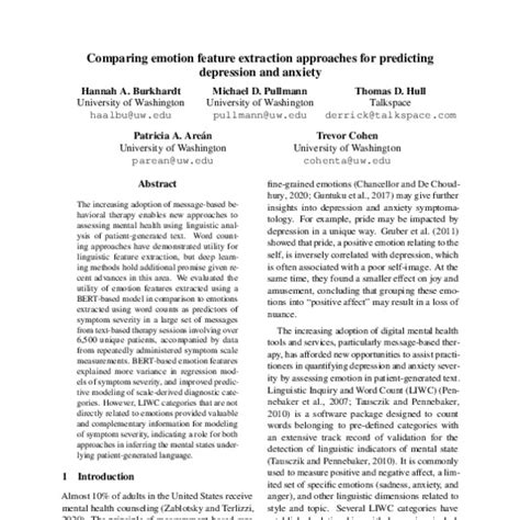 Comparing Emotion Feature Extraction Approaches For Predicting