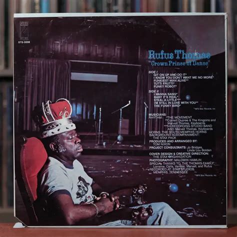 Rufus Thomas “crown Prince Of Dance” Album Art Fonts In Use