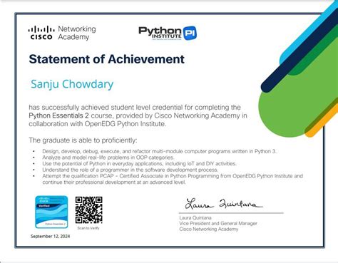 Python Softwaredevelopment Pythonessentials Certification Iot Oop