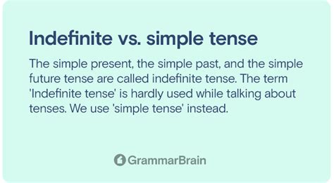 Understanding Indefinite Tense Definition Examples How To Use