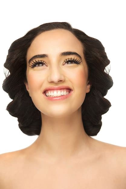 Premium Photo Beautiful Smiling Girl Isolated On White Background