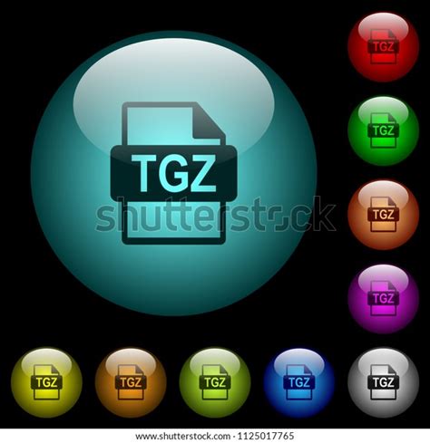 Tgz File Format Icons Color Illuminated Stock Vector Royalty Free 1125017765 Shutterstock