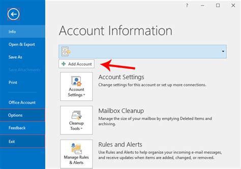 Set Up Email In Outlook 2016 IMAP Knowledgebase
