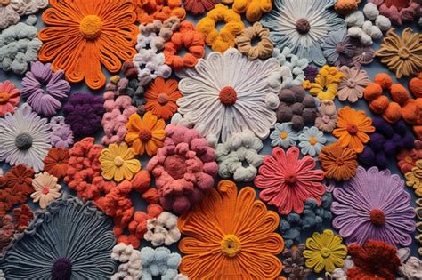 Premium Photo Colorful Flowers Bloom And Fill Whole Screen