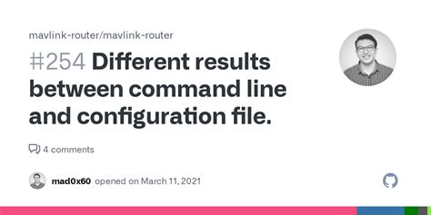 Different Results Between Command Line And Configuration File · Issue 254 · Mavlink Router