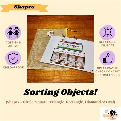sorting objects sorting objects based on shapes educational