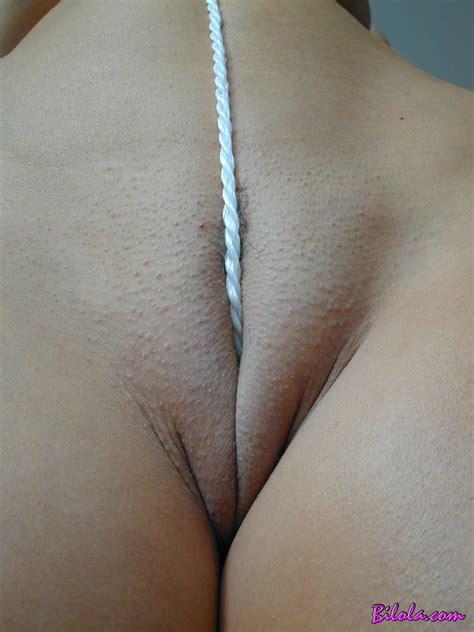 Skinny Slave Tied Up In Ropes