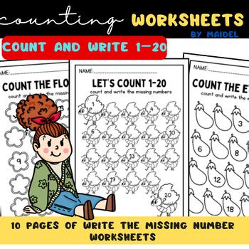 Count And Write Missing Numbers Worksheets By MaiDel By MaiDel