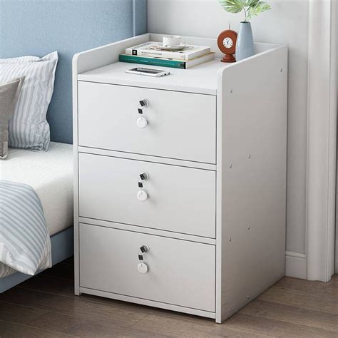 Modern Stylish Bedside Table Night Stand Storage Cabinet For Bedroom