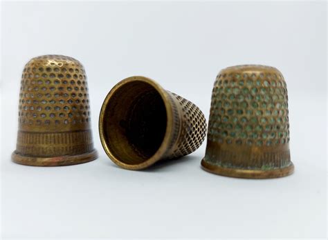 Old Brass Thimbles At Laura Shann Blog