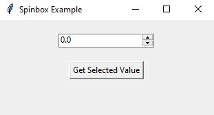 Python Tkinter Spinbox Custom Range And Step Size