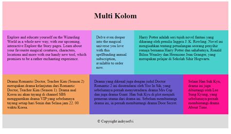 GitHub Rysxa Html Css Multikolom Multikolom Dengan CSS