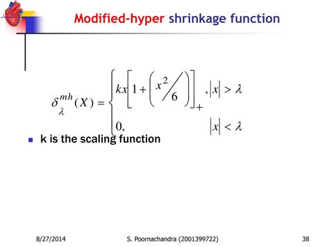 Ppt Wavelet Based Subband Shrinkage Models And Their Applications In
