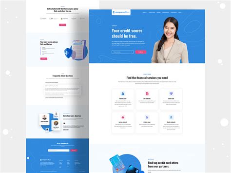website landing page ui design behance