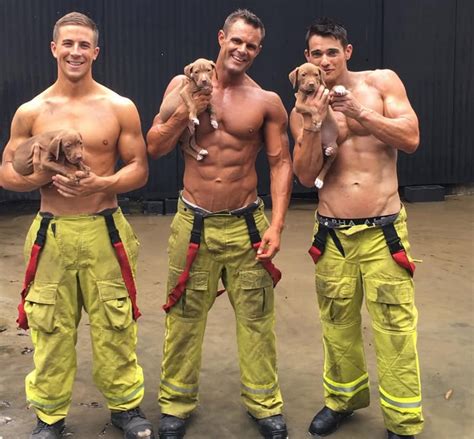 Smokin Hot Firemen Are Posing With Pups But Its For Charity So Its Totally Cool To Stare