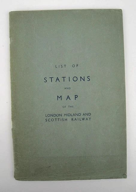 Lms List Of Stations And Map In 4 Sections Complete 1939 Vgc Eur 34 52 Picclick De
