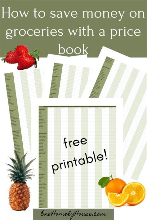 How To Make A Grocery Price Book One Homely House