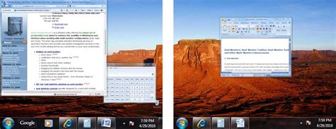 Windows Dual Monitor Taskbar How To Extend Windows Taskbar To A Second Monitor Articles