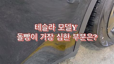 테슬라 모델y 돌빵스톤칩이 가장 많이 생기는 곳은 Youtube