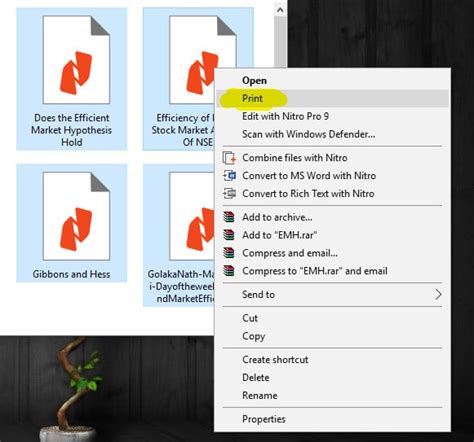 Right Click Command Menu Missing Print Option For Pdfs Windows 10