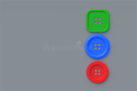 Row Of Different Buttons For Clothes Stock Illustration Illustration Of Copy Design 272323267