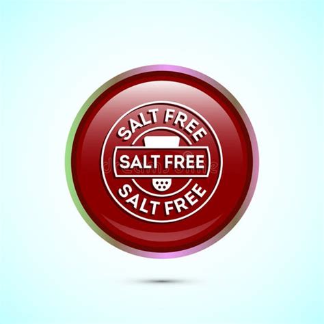 Salt Free Icon Design Illustration No Salt Sign Symbol Sodium Free