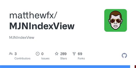 GitHub Matthewfx MJNIndexView MJNIndexView