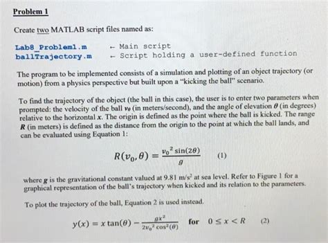 Solved Problem 1 Create Two Matlab Script Files Named As