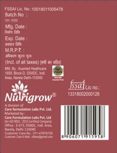Nutrigrow Fresh Drink Rose Flavour Packaging Type Hdpe Bottle