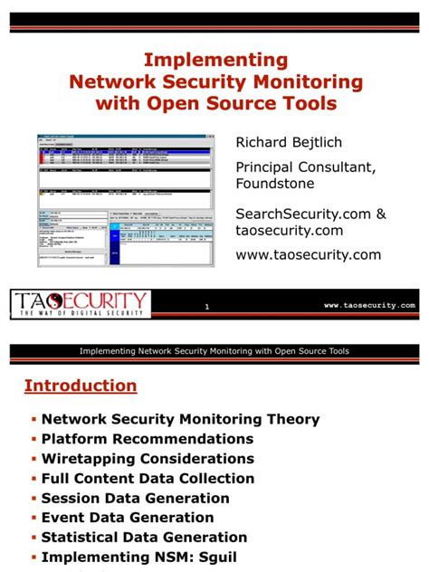 Pdf Implementing Network Security Monitoring With Open Source Tools Dokumen Tips