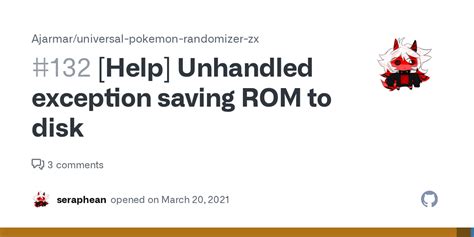 [help] Unhandled Exception Saving Rom To Disk · Issue 132 · Ajarmar Universal Pokemon