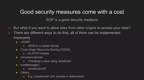 Same Origin Policy Sop Pptx