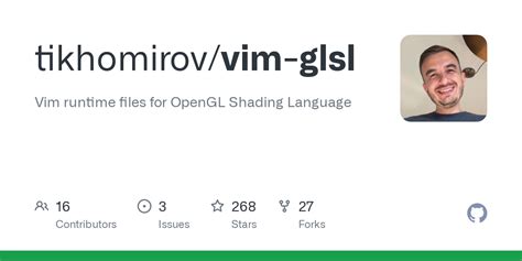 GitHub Tikhomirov Vim Glsl Vim Runtime Files For OpenGL Shading Language
