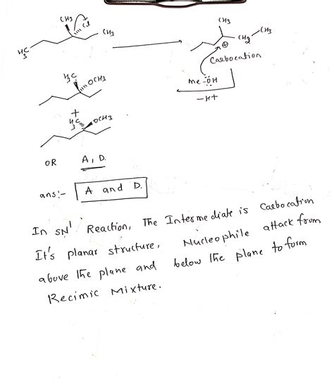 [solved] Organic Chemistry Consider The Substitution Reaction Of R 3 Course Hero