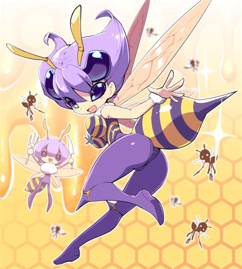 Nollety Q Bee Capcom Darkstalkers 1girl Abdomen Tail Arthropod
