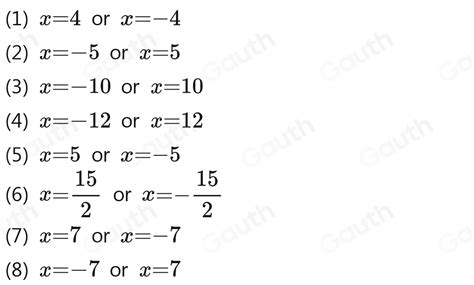 Solved Match Column A To Column B By Solving He Following Quadratic Equations Through