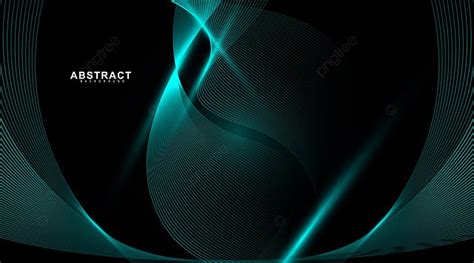 Abstract Background Of Wavy And Glowing Blue Lines Digital Energy
