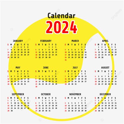 摘要 2024 年日曆設計 向量 2024 年日历 日曆設計 透明日历向量圖案素材免費下載，png，eps和ai素材下載 Pngtree