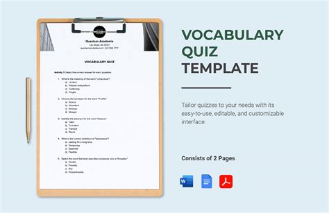 Editable Quiz Templates In Word To Download